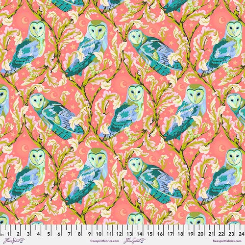 Moon Garden Fat Eighth Bundle (17 Pieces) by Tula Pink for Free Spirit 9 x 21 inches (22.86 cm x 53.34 cm) Fabric cuts DIY Quilt Fabric