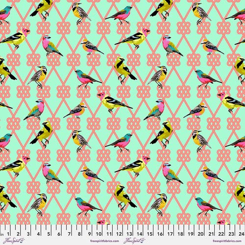 Moon Garden Fat Eighth Bundle (17 Pieces) by Tula Pink for Free Spirit 9 x 21 inches (22.86 cm x 53.34 cm) Fabric cuts DIY Quilt Fabric