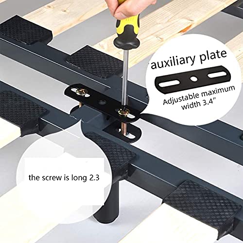 2Pcs Adjustable Height Center Support Leg for Bed Frame, Bed Center Slat Heavy Support Leg, Extra Durable Steel Furniture Foot | Suitable for Bed Frame Sofa Furniture Cabine Foot Legs (7.08"-13.3")