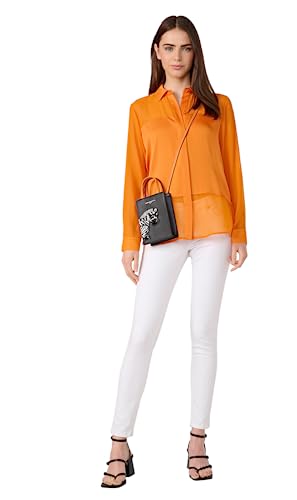 Karl Lagerfeld Paris Women's Sport Blouse, Ginger, Large