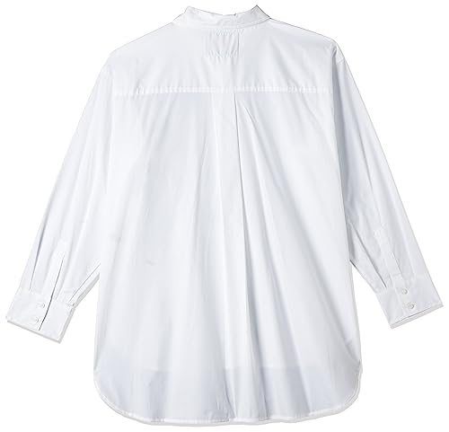 Karl Lagerfeld Paris Women's Long Sleeve Iconic Blouse, Motif Soft White, Large