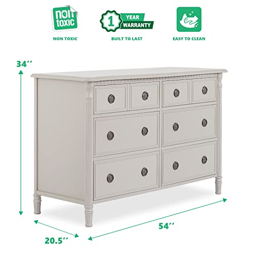 Evolur Julienne 6 Double Dresser Cloud , 54x20.30x33 Inch (Pack of 1)