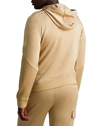 Karl Lagerfeld Paris Men's Solid Logo Stretchy Hoodie, Incense
