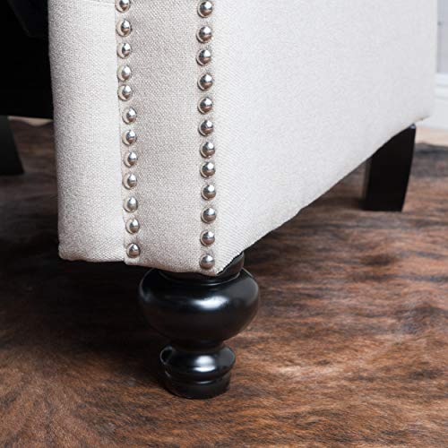 GDFStudio vWyland Tufted Wheat Fabric Recliner.