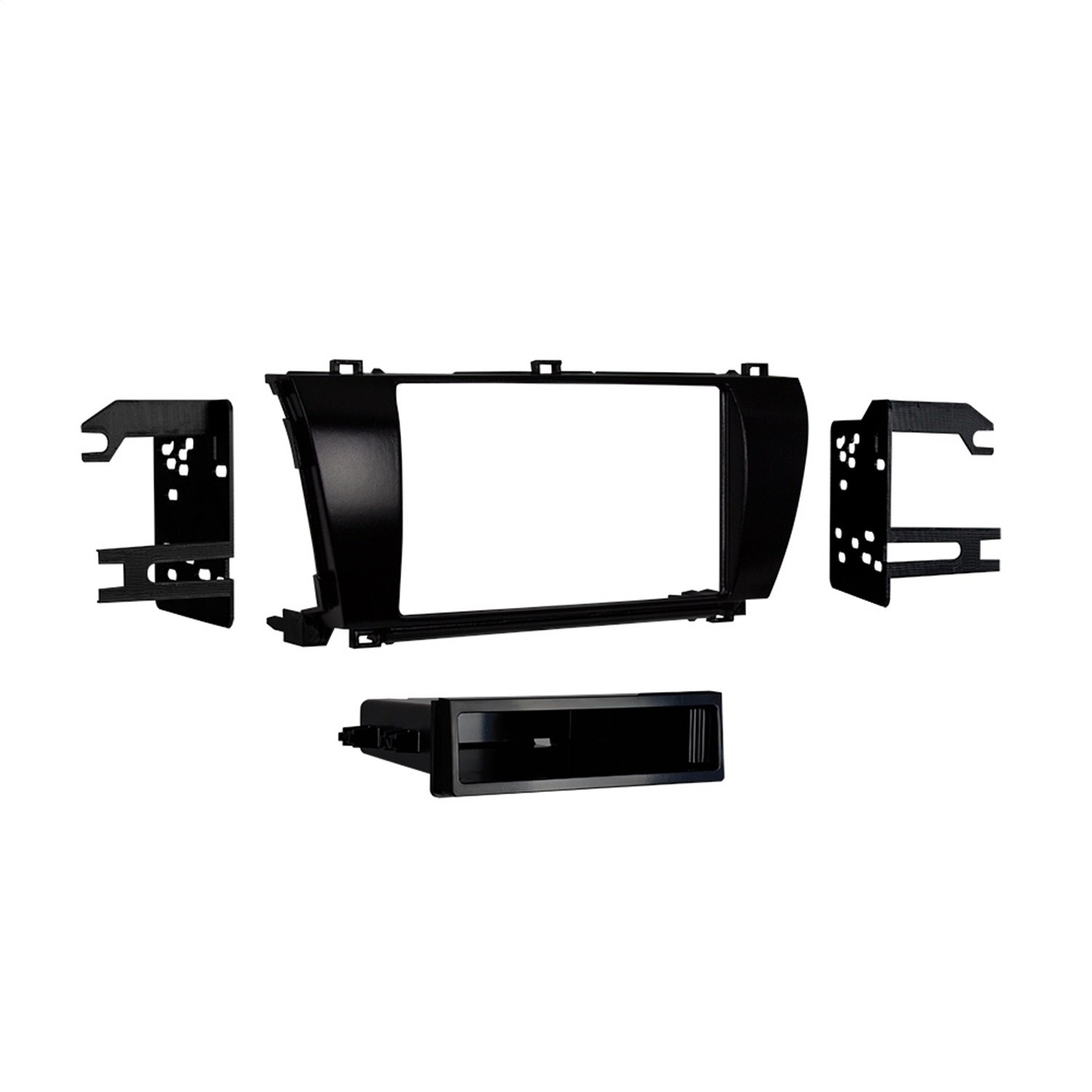 Metra 99-8245CHG Single DIN High Gloss Dash Kit for Toyota Corolla 2014- (Charcoal),Black