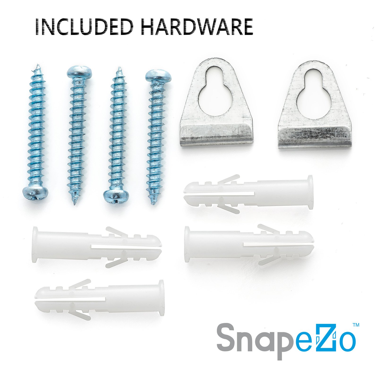 SnapeZo 2-Pack 36x48 Inches Black Poster Frames, Front-Loading Snap Frame, 1.7" Aluminum Profile, Wall Mounted