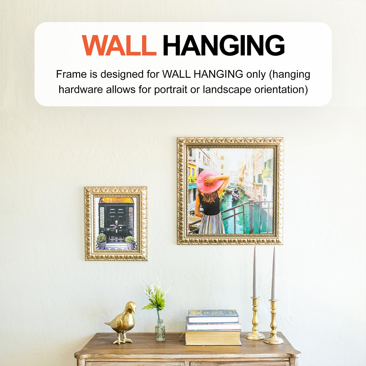 Craig Frames 16x20 Picture Frame, 2" Ornate Bronze Gold, Wall Hanging