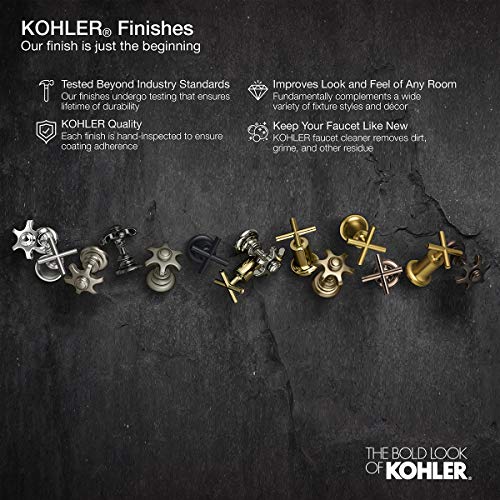 KOHLER K-TLS97074-4-BL Pitch Bath and Shower Trim Set, Matte Black