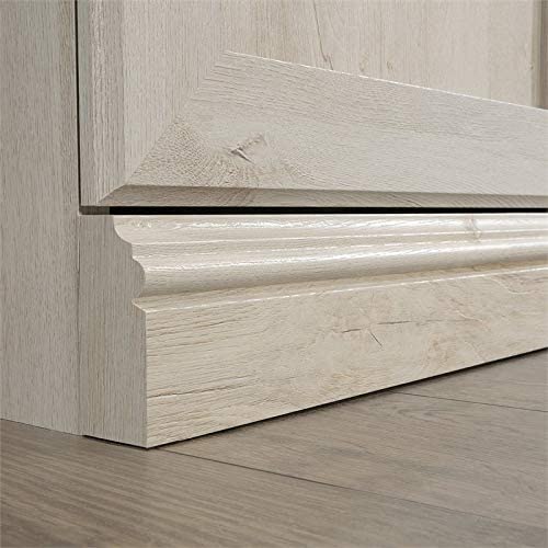 Sauder Miscellaneous Bookcase with Doors, L: 35.28" x W: 13.23" x H: 69.76", Chalked Chestnut finish
