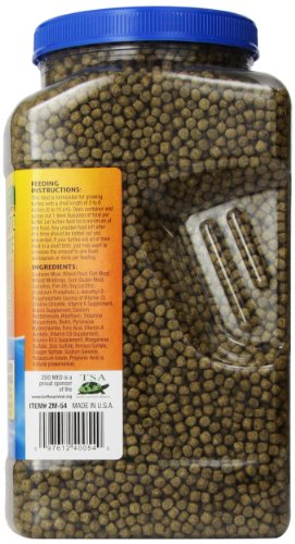 Zoo Med Natural Aquatic Turtle Food, Growth Formula, 54-Ounce