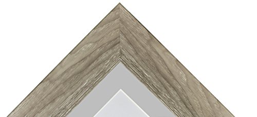 FRAMES BY POST Hygge Picture Photo Frame, Plastic Glass, Grey Ash with Light Grey Mount, 50 x 40 cm Image Size 15 x 10 Inches