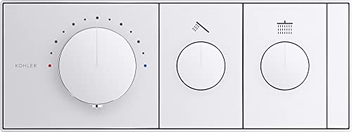 KOHLER 26346-9-CP Anthem Digital Thermostatic Valve, Two-Outlet, Polished Chrome