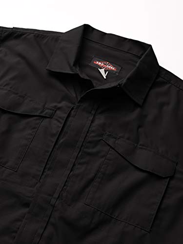 TRU-SPEC 24-7 1051028 Men's Ultralight Long Sleeve Uniform Shirt, Polyester Cotton Rip-Stop, 3X-Large Long, Black