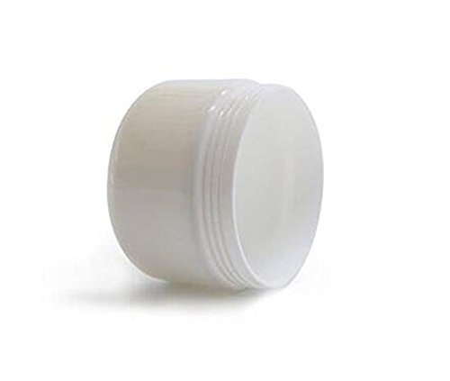 8 Oz (250g) White Plastic Jar with Dome Lid Refillable Make-up Cosmetic Jars Empty Face Cream Lip Balm Lotion Storage Container Pot Case Holder (Pack of 6)