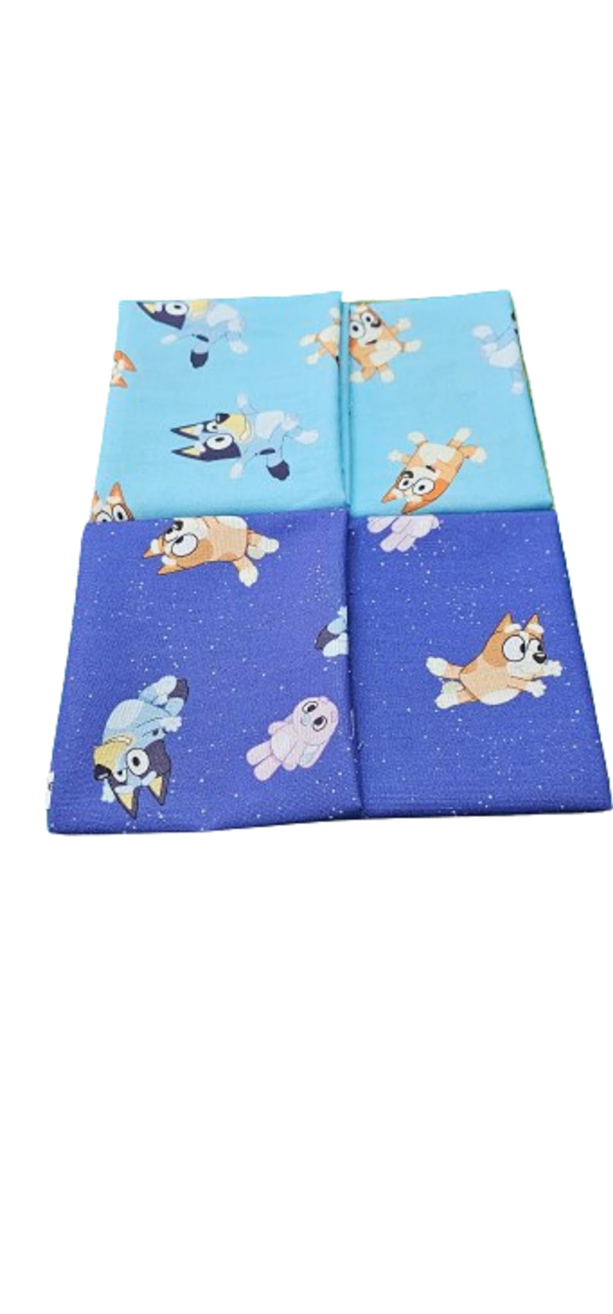 Kids Cartoon Character Toss 4pc Fat Quarter Bundle