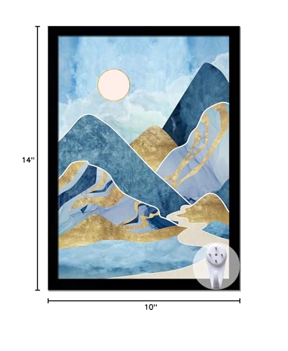 keibiubu Black Picture Frame, 10x14 Picture Frame for Photo Poster Canvas Certificate Document Display Horizontally or Vertically High Transparent Wall Gallery(Size 10 x 14 inches)
