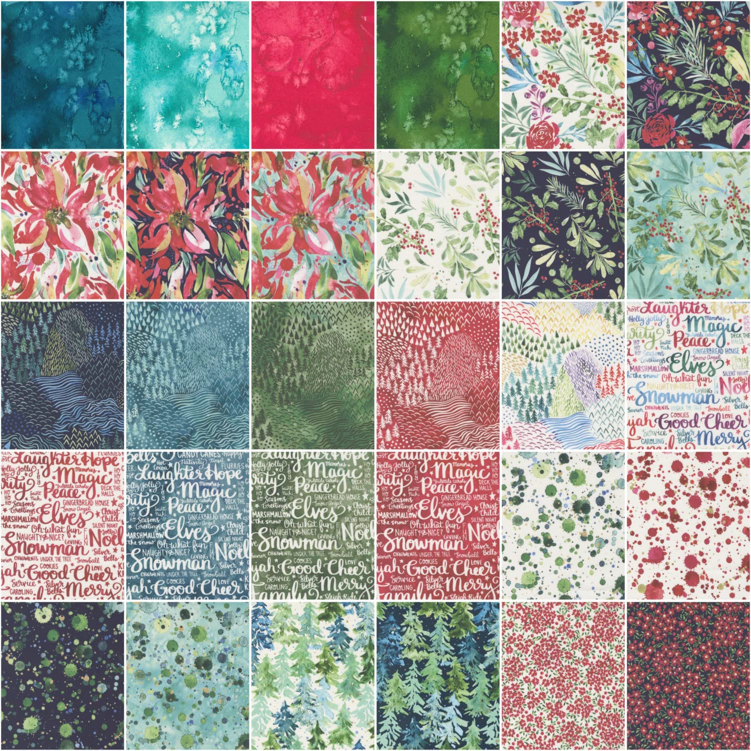 Create Joy Project Comfort and Joy 30 Fat Quarters Moda Fabrics 39750AB