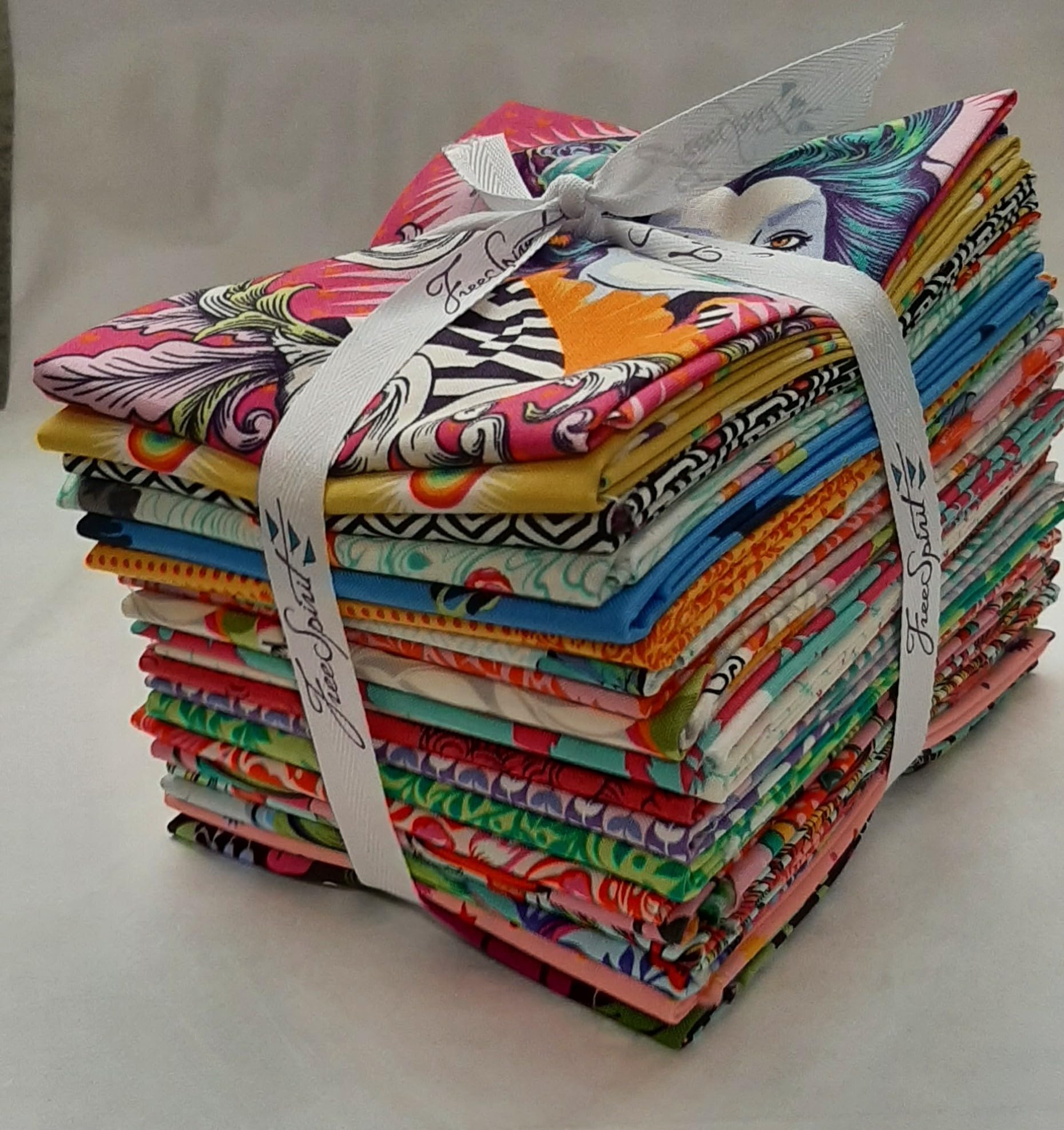 Tula Pink Mystery FQ - 20 Fat Quarters Bundle FQ 18 x 22 Cotton Quilt Fabric