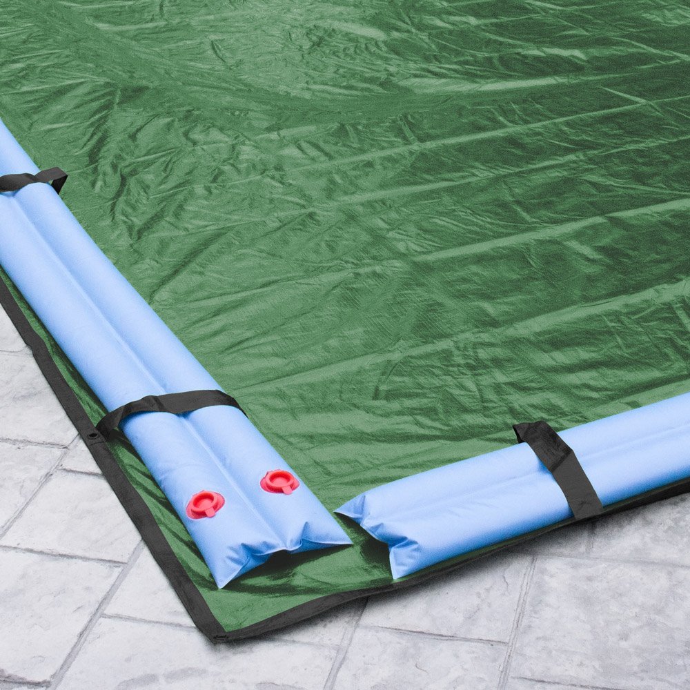 Pool Mate 502045R-PM Professional-Grade Rip-Shield Winter In-Ground Cover, 20 x 45-ft. Pool, Meadow Green
