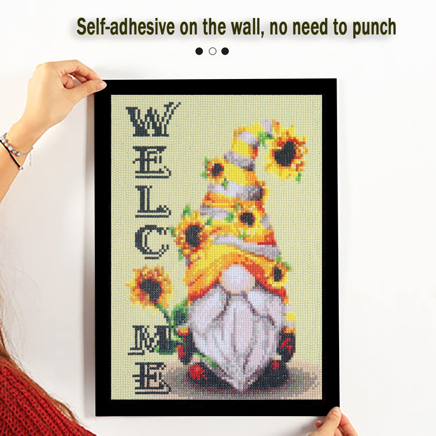 pchmcu 4 Packs 12" x 16 Picture Frame,Diamond Painting Picture Frames for 30x40cm,Magnetic Art Frame,Frames for Wall Window Door Black,inside Size 10" x 14"