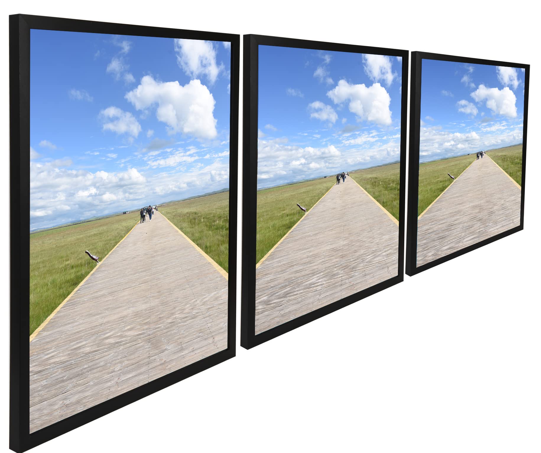 Aynoo 16x20 Poster Frame Black, Display Posters 16x20 Wooden Picture Frames, Wall Gallery Collage Frames,Wood,1Pack