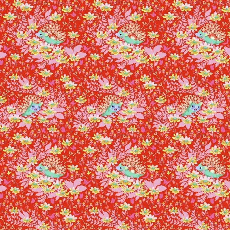Tiny Beasts Fat Quarter Bundle (14 Pieces) by Tula Pink for Free Spirit 18 x 21 inches (45.72 cm x 53.34 cm) Fabric cuts DIY Quilt Fabric