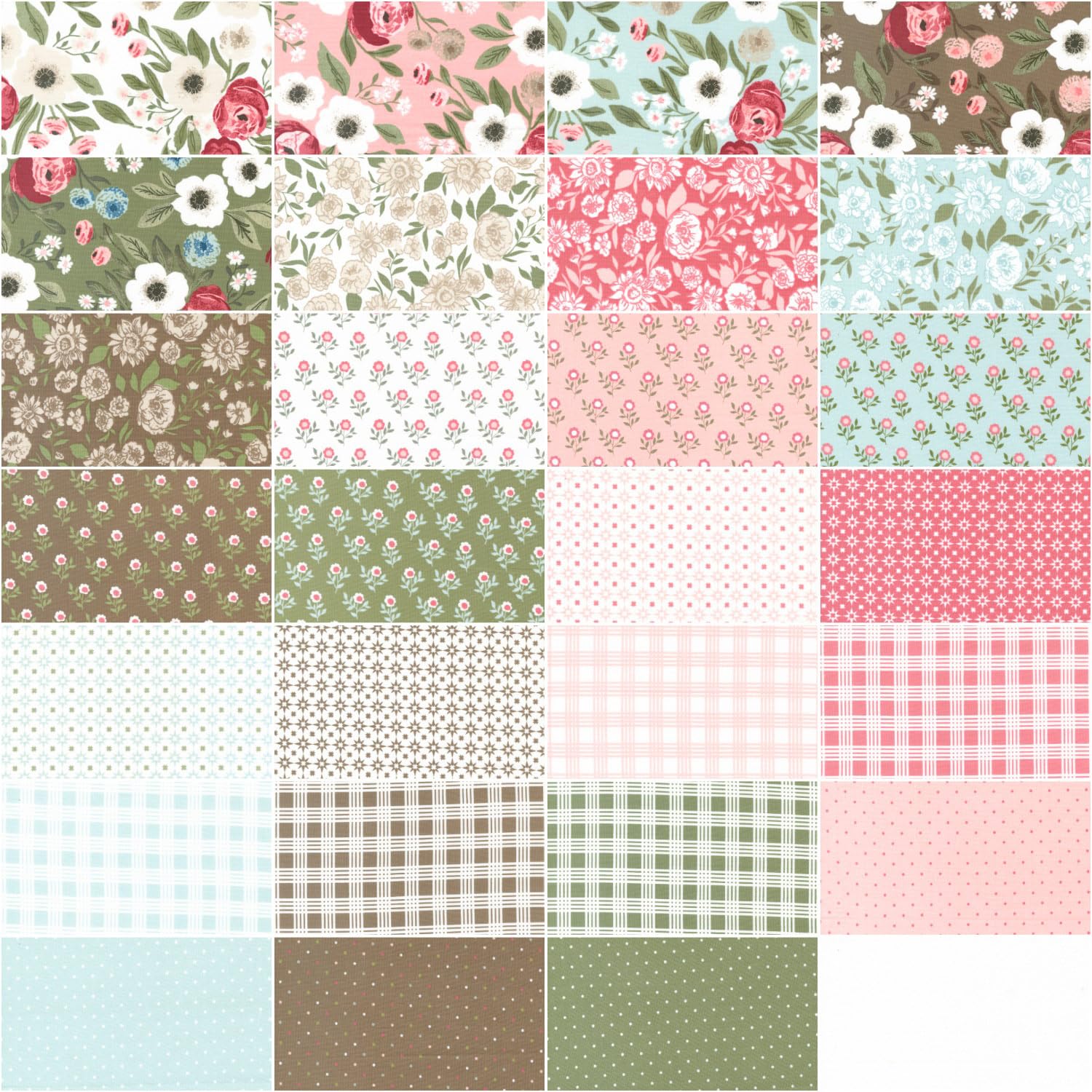 Lovestruck AB Bundle by Lella Boutique, 28 18-inch by 22-inch Precut Fabric Fat Quarters