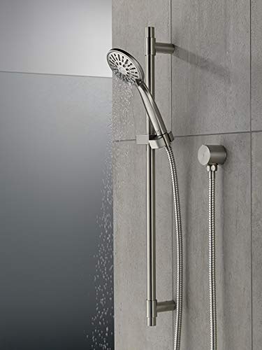 DELTA FAUCET 51361-SS Hand Shower 1.75 GPM w/Slide Bar 4S Handshower, Stainless