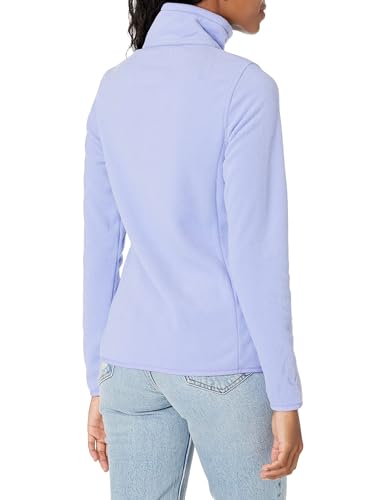 Amazon Essentials Women's Classic-Fit Long-Sleeve Quarter-Zip Polar Fleece Pullover Jacket - Discontinued Colors, Lilac, Large