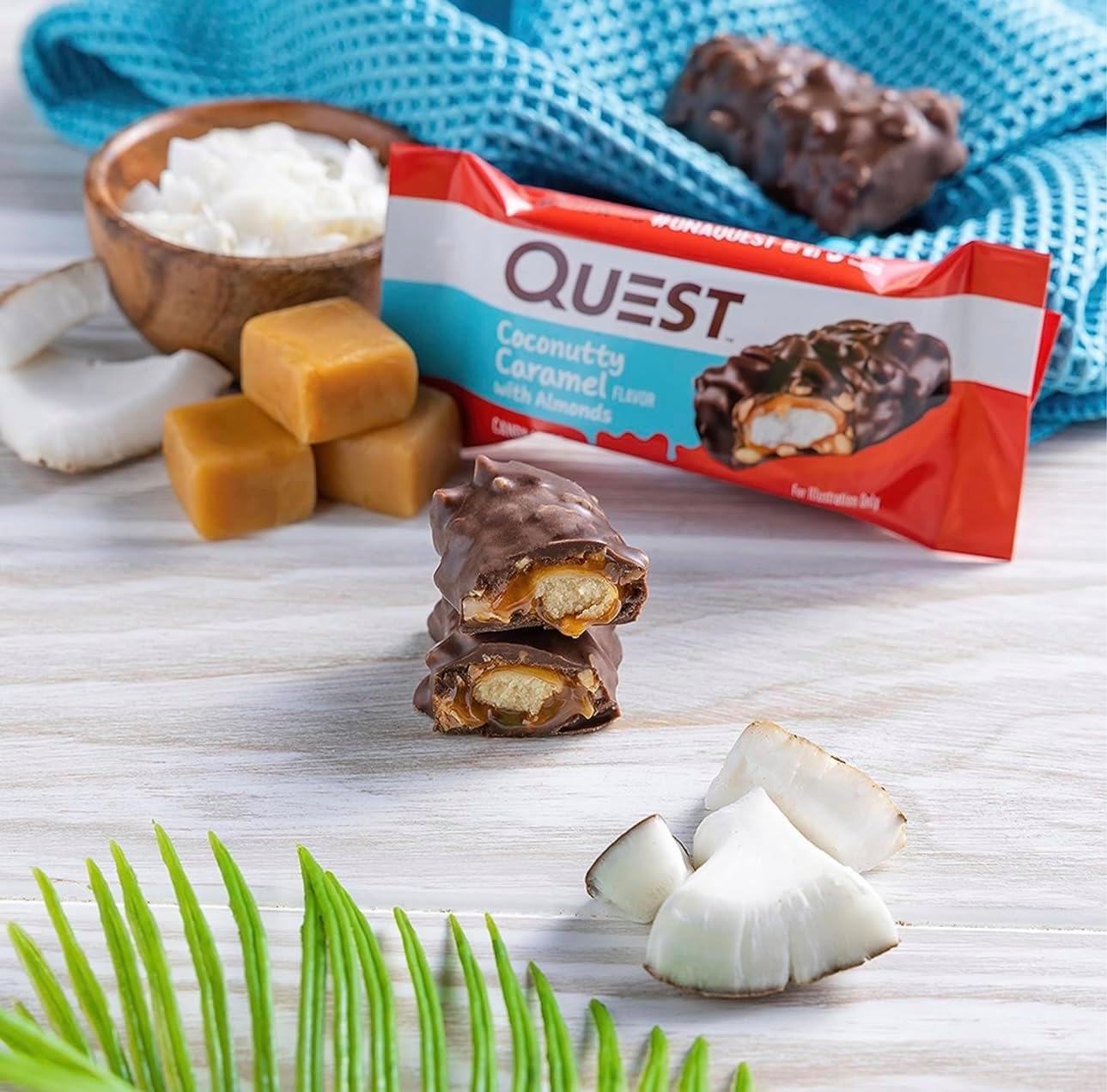 Quest Nutrition Coconutty Caramel Flavor With Almonds Candy Bites 5g Protein 1g Carb. (2pack)