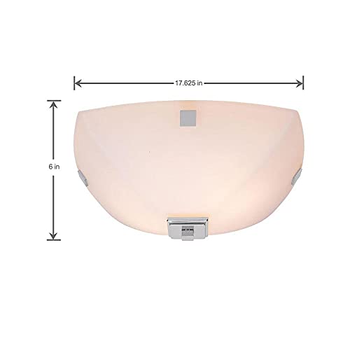 Home Decorators Collection Sydney 2-Light Polished Nickel Flush Mount