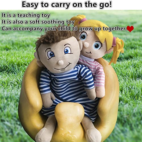 weilishun Human Body Anatomy Toy for Kids -Soft Plush Anatomy Doll, DIY Human Body Model Awareness Teaching Tools & Preschool Science Learning Toy(Pink)