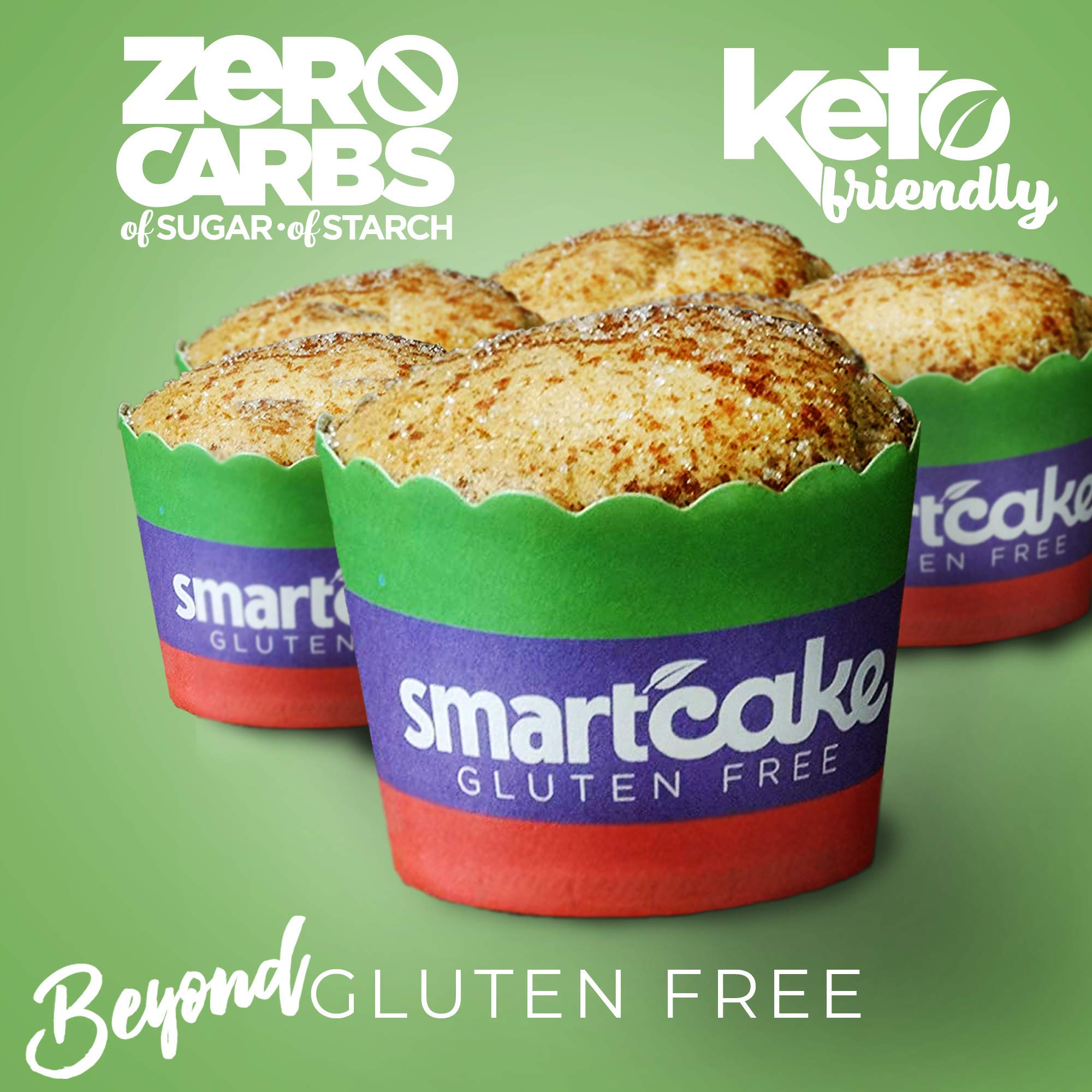 Smart Baking Company Smartcake, Sugar Free, Gluten Free, Low Carb, Keto Dessert(Vanilla Latte, 8 CT)