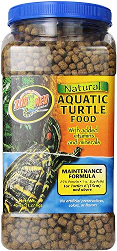 Zoo Med Natural Aquatic Turtle Food 2 Pack, 45oz each (90oz Total)
