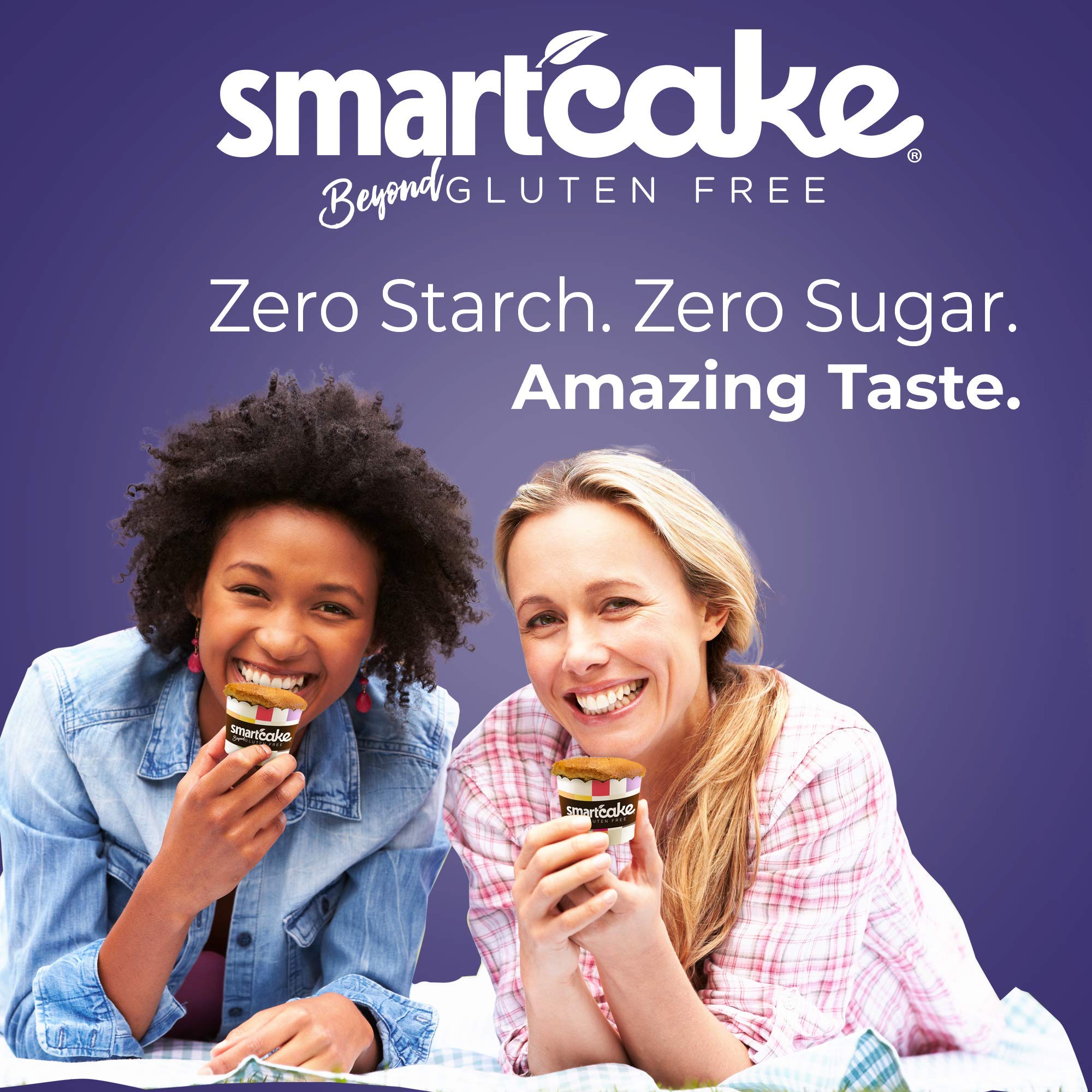 Smart Baking Company Smartcake, Sugar Free, Gluten Free, Low Carb, Keto Dessert(Vanilla Latte, 8 CT)