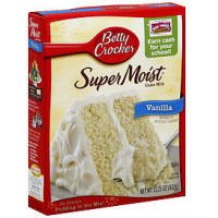 Betty Crocker Super Moist Vanilla Cake Mix, 15.25 OZ (Pack of 12)