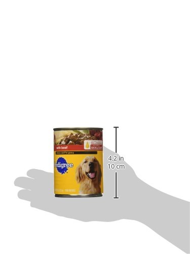 PEDIGREE CHOICE CUTS IN GRAVY Adult Canned Soft Wet Dog Food with Beef, 13.2 oz. Cans 12 Pack
