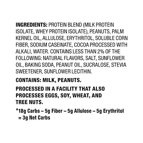 Chocolate Peanut Butter Hero Quest Nutrition Protein Bar, High Protein, Low Carb, Gluten free, 1.90 Ounce (Pack of 10)