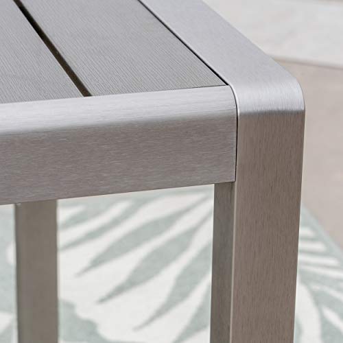 Christopher Knight Home Coral Outdoor 7 Piece Dining Set with Table, Gray