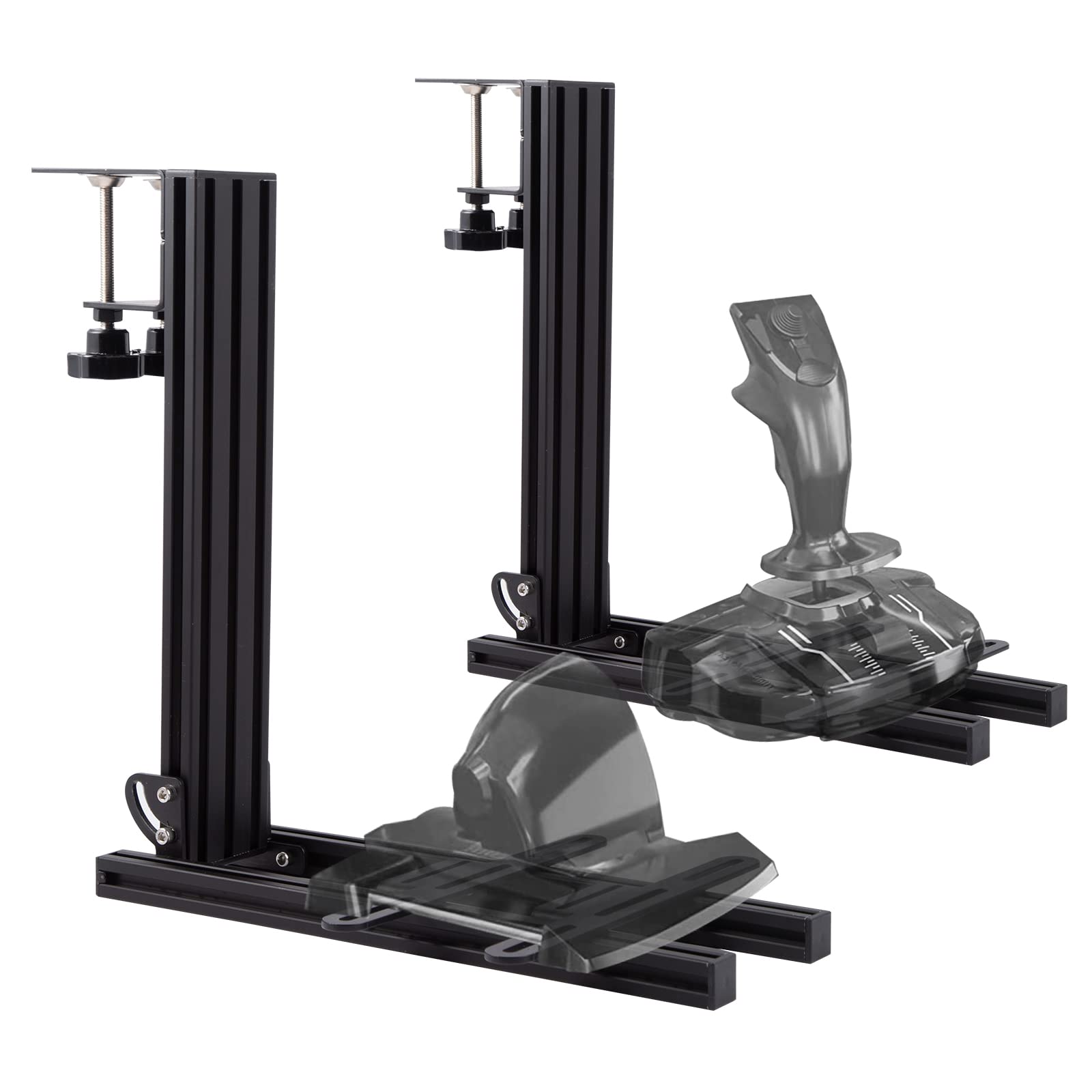 Set of 2 Desktop Mount for Flight Simulator Joystick for Logitech X56/X52/X52 Pro/Thrustmaster T-Flight Hotas, Thrustmaster T.16000M, Thrustmaster TCA, Throttle and Hot Air System Flight Simulator Joystick.
