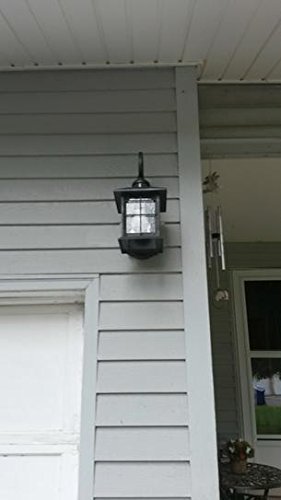 Home Decorators Collection Brimfield 180-Degree 1-Light Aged Iron Motion-Sensing Outdoor Wall Lantern