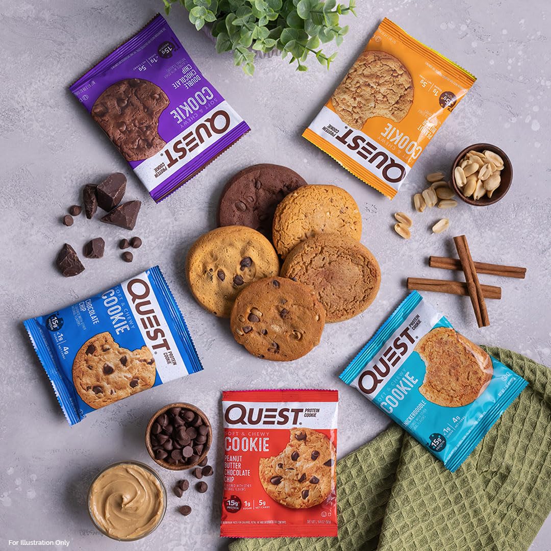 QUEST NUTRITION Peanut Butter Protein Cookie, 4 CT