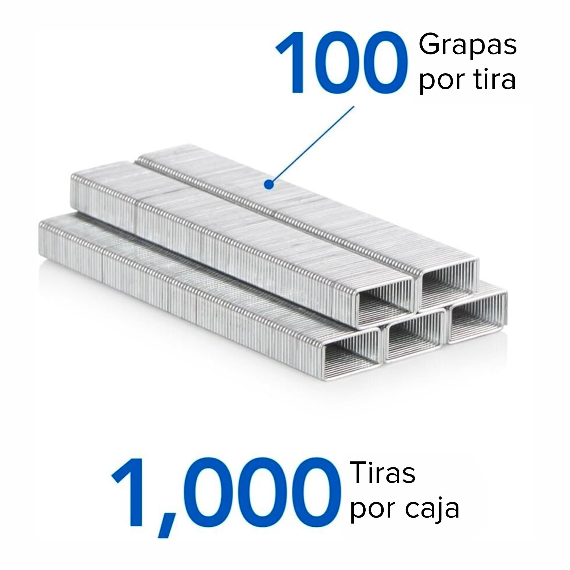 Swingline Staples, Heavy Duty, 3/8" Length, 60 Sheet Capacity, 100/Strip, 1000/Box, 1 Pack (35318), Silver (SWI35318)