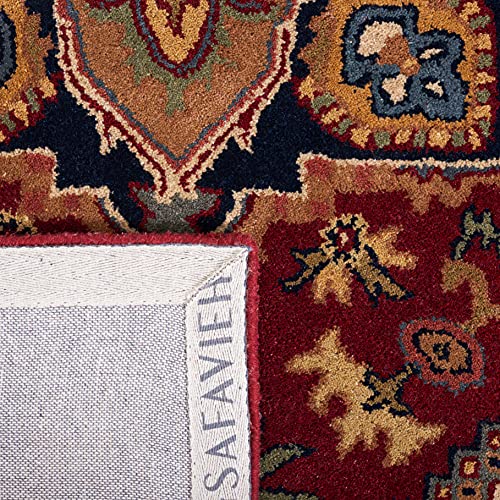 SAFAVIEH Heritage Collection 3' x 5' Red HG625A Handmade Traditional Oriental Premium Wool Area Rug