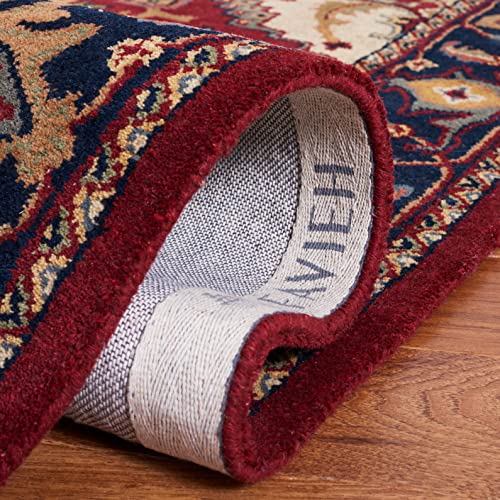 SAFAVIEH Heritage Collection 3' x 5' Red HG625A Handmade Traditional Oriental Premium Wool Area Rug