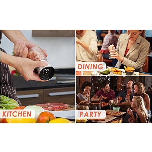 Ebaco Original Stainless Steel Salt or Pepper Grinder - Top Spice Mill with Ceramic Blades , Brushed Stainless Steel and Adjustable Coarseness By Pepper Grinder (Single Package)