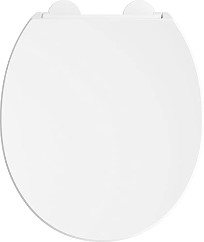 KOHLER Hyten Elevated Quiet-Close Round-Front Toilet Seat, White