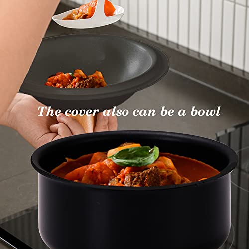 Xeeyaya 7 Pieces Nonstick Pot and Pan set with Removable Handle,Detachable Kitchen cookware sets,Stackable Pots And Pans Set Dishwasher safe for Induction Gas RVs Camping