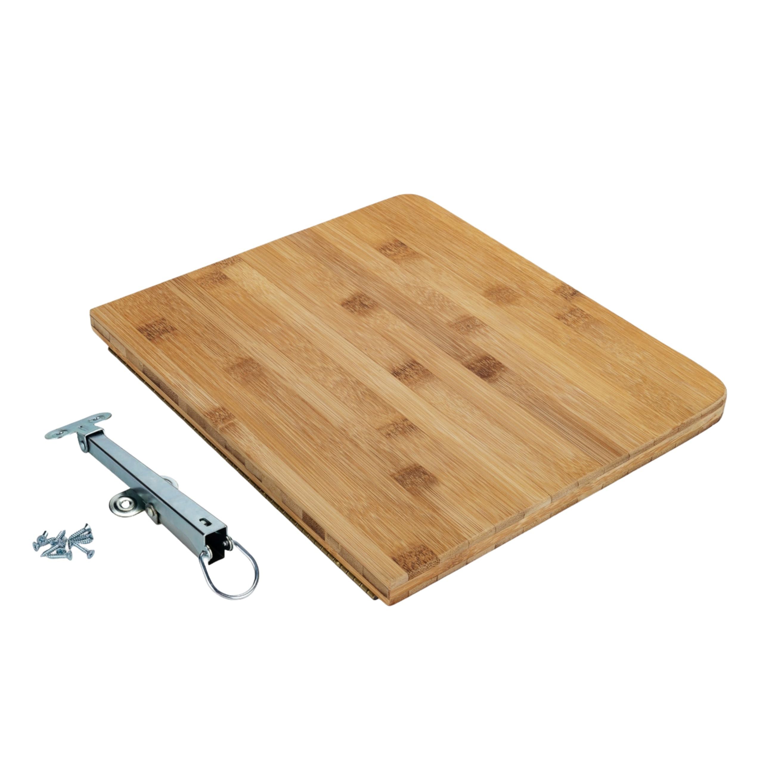 Camco 43423 Bamboo Accents RV Countertop Extension - Mounts Directly to Your Existing Countertop - Food Safe Construction - 12-Inches (L) x 13 ½-Inches (W) x ¾-Inch (Thick)