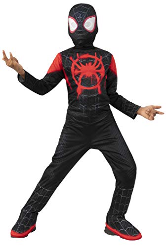 Spider-Man: Into The Spider-Verse Child's Mile Morales Spider-Man Costume Jumpsuit & Mask, Small